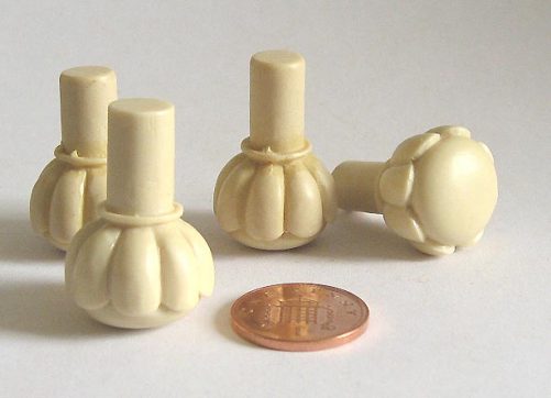 Faux ivory Regency feet - Rod Naylors Antique Restoration