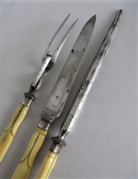 Victorian carving set - Rod Naylors Antique Restoration