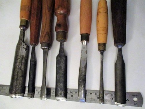 Vintage carving gouges - Rod Naylors Antique Restoration