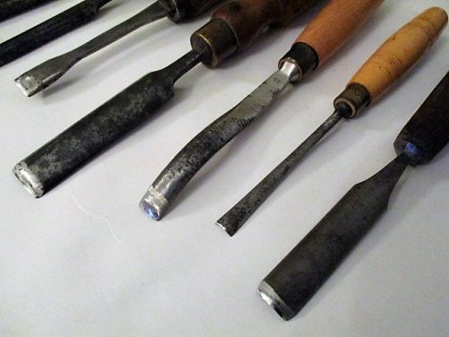Vintage carving gouges - Rod Naylors Antique Restoration