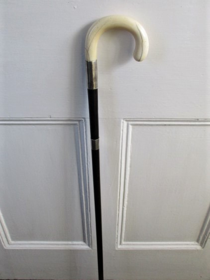 Ebony walking cane with carved ivory handle - Rod Naylors Antique ...