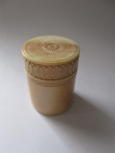 Victorian bone lidded pot - Rod Naylors Antique Restoration