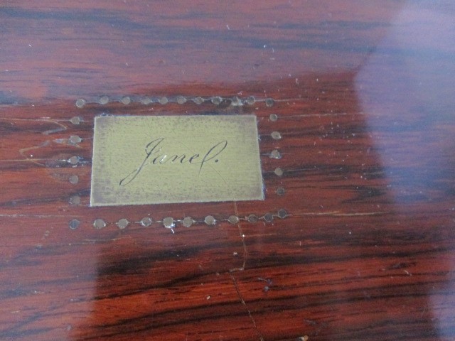 Regency rosewood writing slope - Rod Naylors Antique Restoration