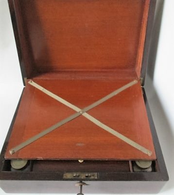 Regency rosewood writing slope - Rod Naylors Antique Restoration