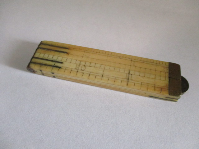 Ivory rule, Victorian folding - Rod Naylors Antique Restoration