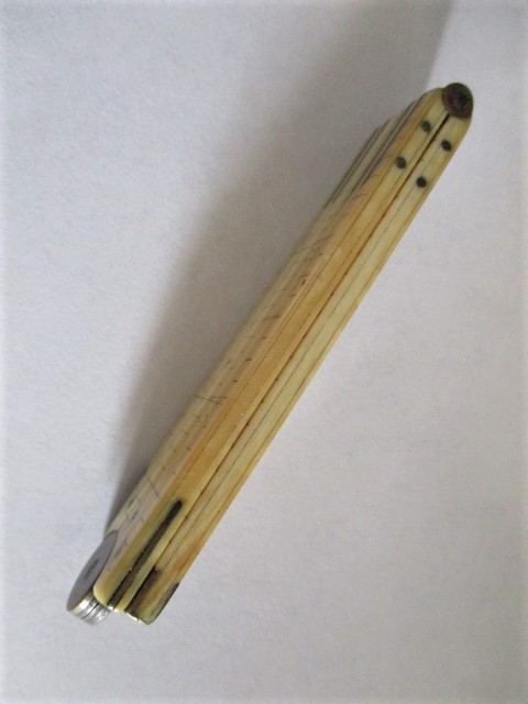 Ivory rule, Victorian folding - Rod Naylors Antique Restoration