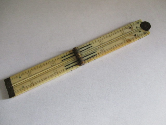 Ivory rule, Victorian folding - Rod Naylors Antique Restoration