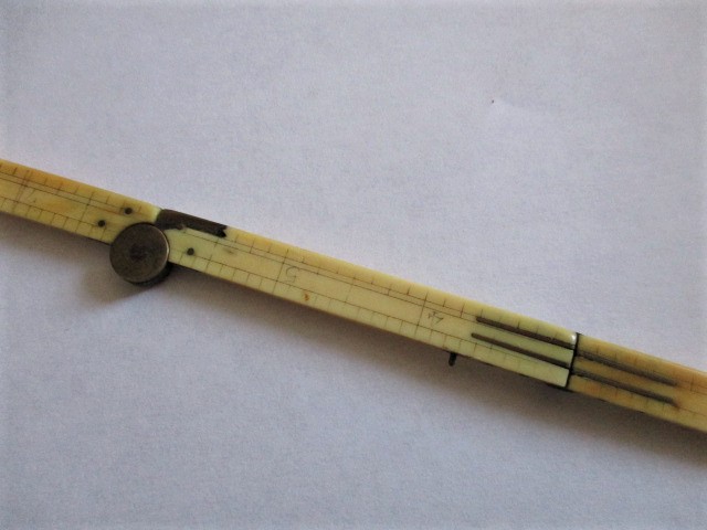 Ivory rule, Victorian folding - Rod Naylors Antique Restoration