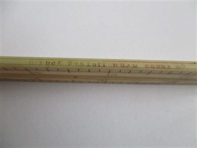 Folding ivory ruler, London maker - Rod Naylors Antique Restoration