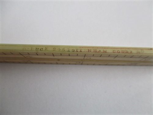 Folding ivory ruler, London maker - Rod Naylors Antique Restoration