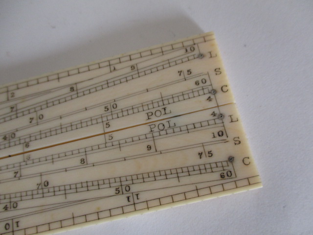 Victorian folding sector rule - Rod Naylors Antique Restoration